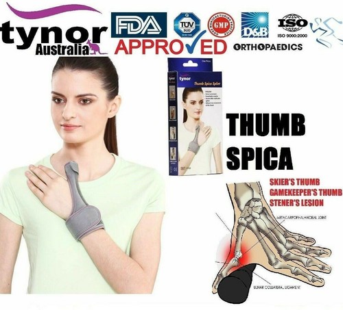 Thumb Spica Splint Brace Support Sports Strap Arthritis Injury Basal ...