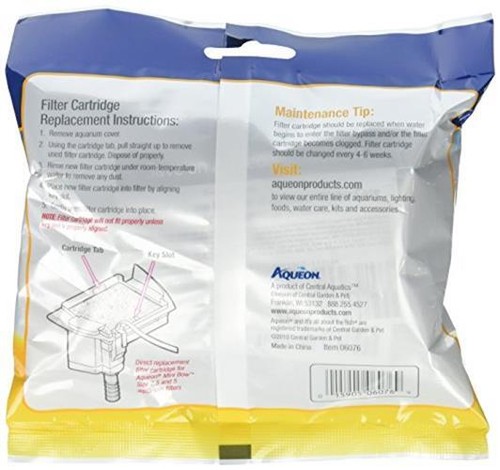 Aqueon Mini Bow Filter Cartridge 2.5 & 5.0, 1.4 oz, No color Assorted ...