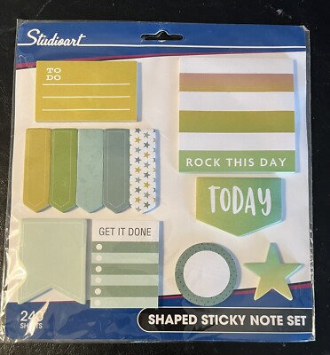 Shaped Sticky Note Set - 240 Sheets - A0019 | eBay