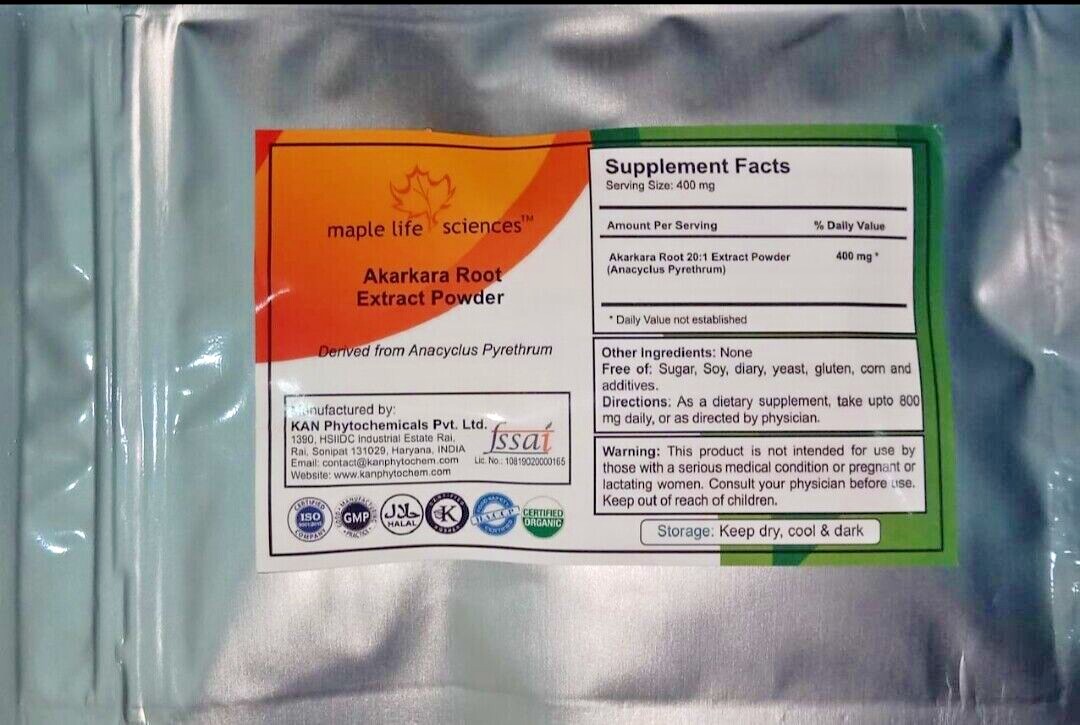 Akarkara Root 20:1 Extract Powder Anacyclus Pyrethrum aphrodisiac ...