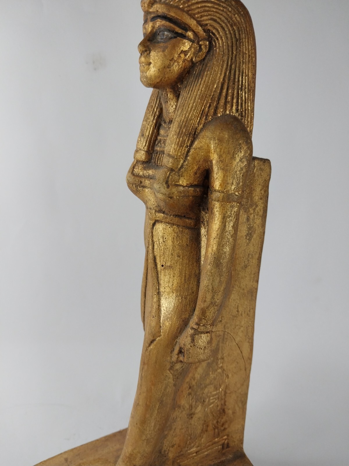 RARE ANCIENT EGYPTIAN ANTIQUE Statue Goddess Isis Large Heavy Stone ...