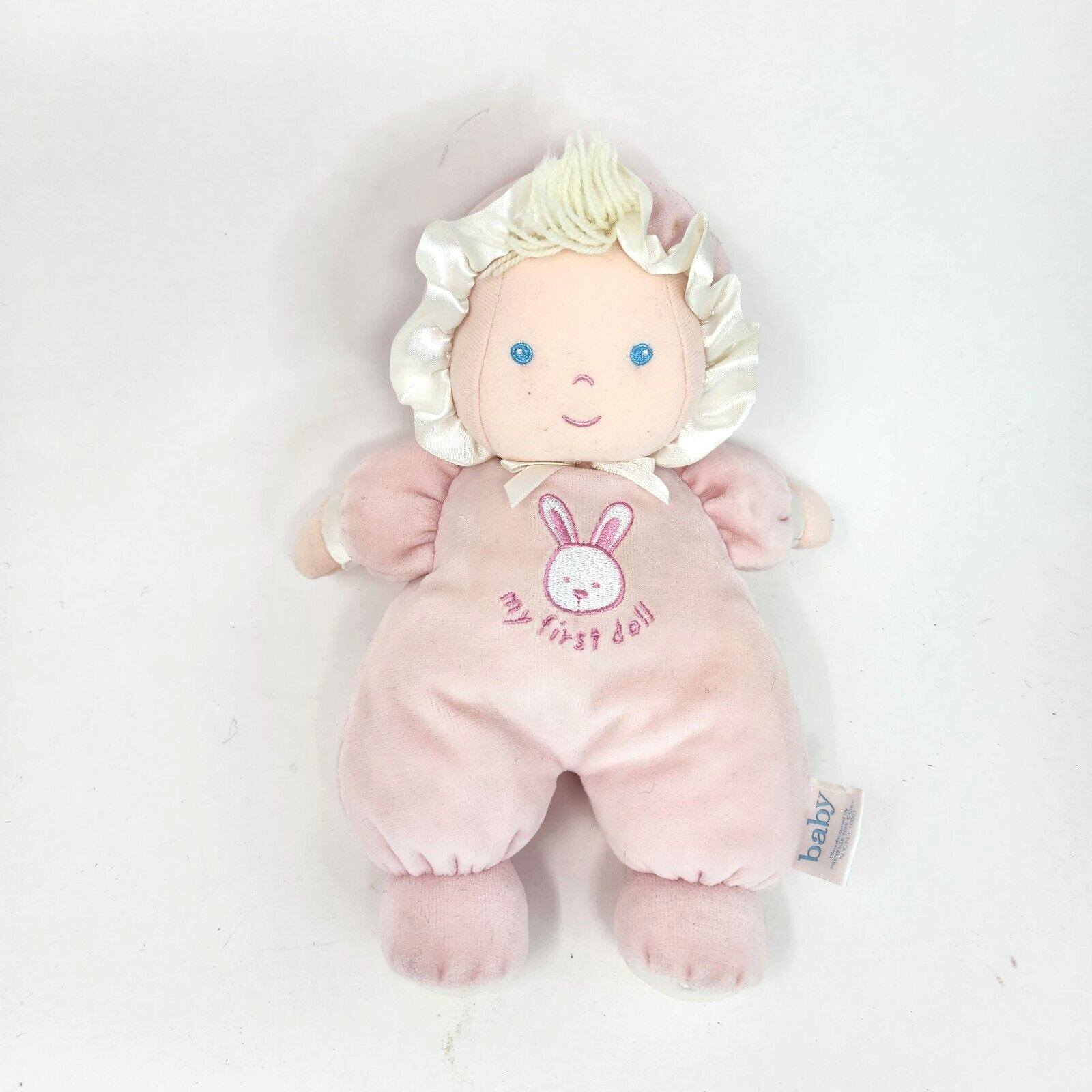 VINTAGE PRESTIGE TOY 96525 BABY GIRL MY FIRST DOLL RATTLE STUFFED ...