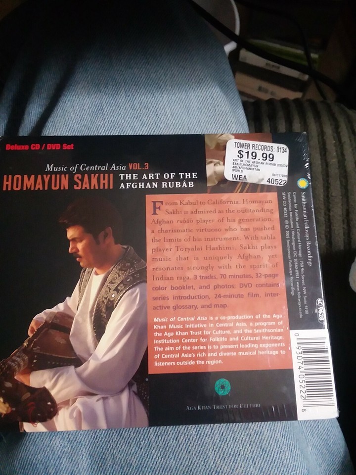 HOMAYUN SAKHI CD DVD THE ART OF THE AFGHAN RUBAB BRAND NEW SEALED ...