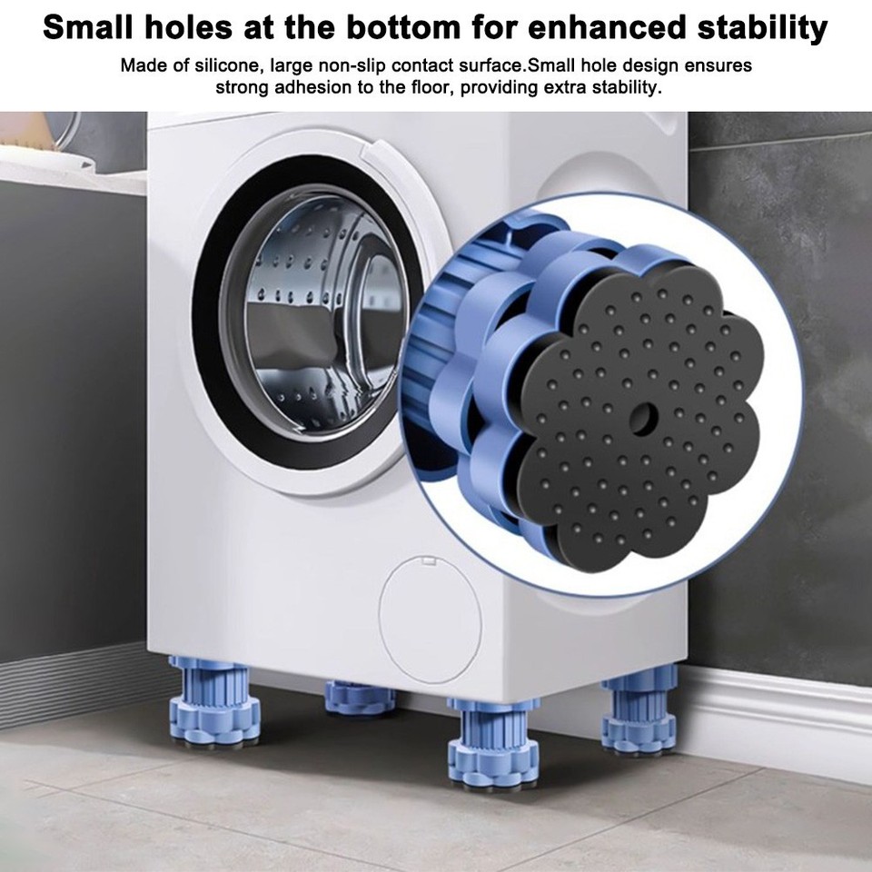 Anti Slip Mat Washing Machine Feet PP+PVC Construction Shock Absorbing ...