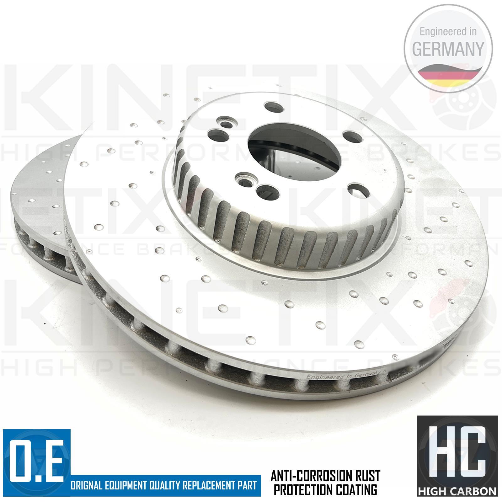 KINETIX MERCEDES-BENZ W205 C-CLASS FRONT BONDED AMG BRAKE DISCS X2 ...