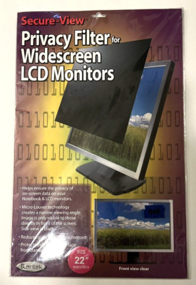 22 Inch Computer Privacy Filter Widescreen LCD Monitors, Secure View | eBay