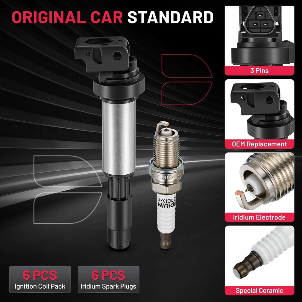 High Performance Ignition Bobinas & Spark Plug For BMW 750i 550i 650i ...