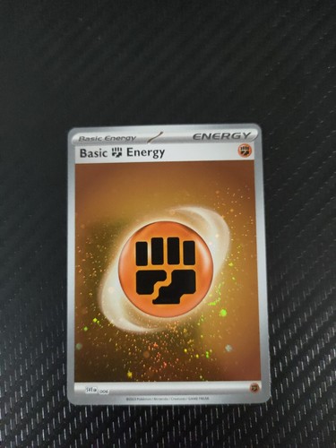 Pokemon 151 Basic Fighting Energy SVE 006 Cosmos Holo English Card TCG ...
