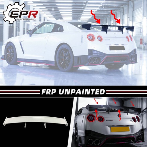 For Nissan GTR R35 Nsm-Style Ver2 FRP Unpainted Rear Trunk Diffuser ...