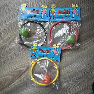 Vintage Footsie Skip Hop Toy For Boys & Girls Lot Of 3 No. 709 New Old ...