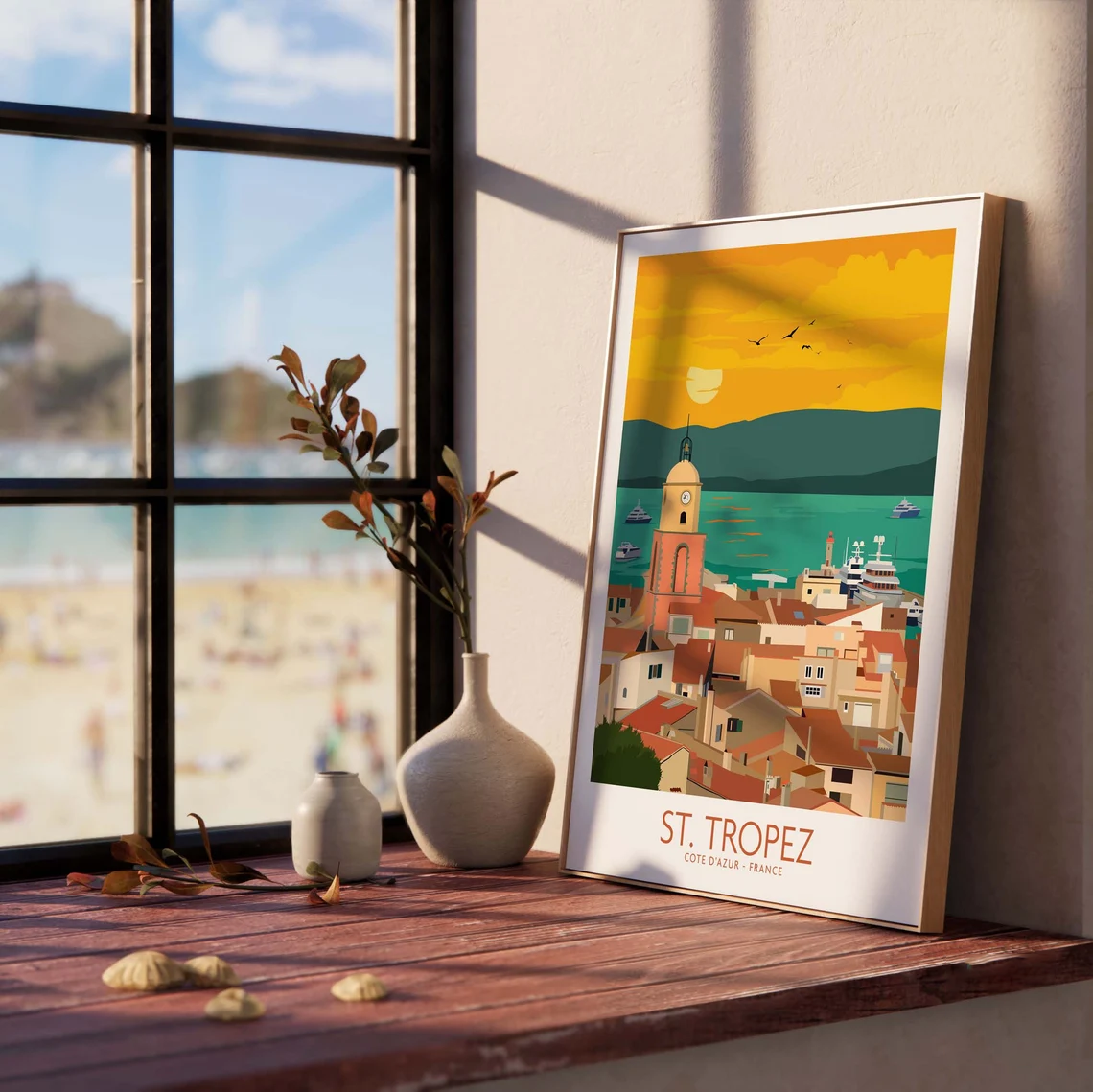 St Tropez, France poster Choose your Size | eBay