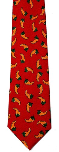 Hot Chili Peppers Men's Neck Tie Pepper Vegetable Chilis Food Gift Red ...