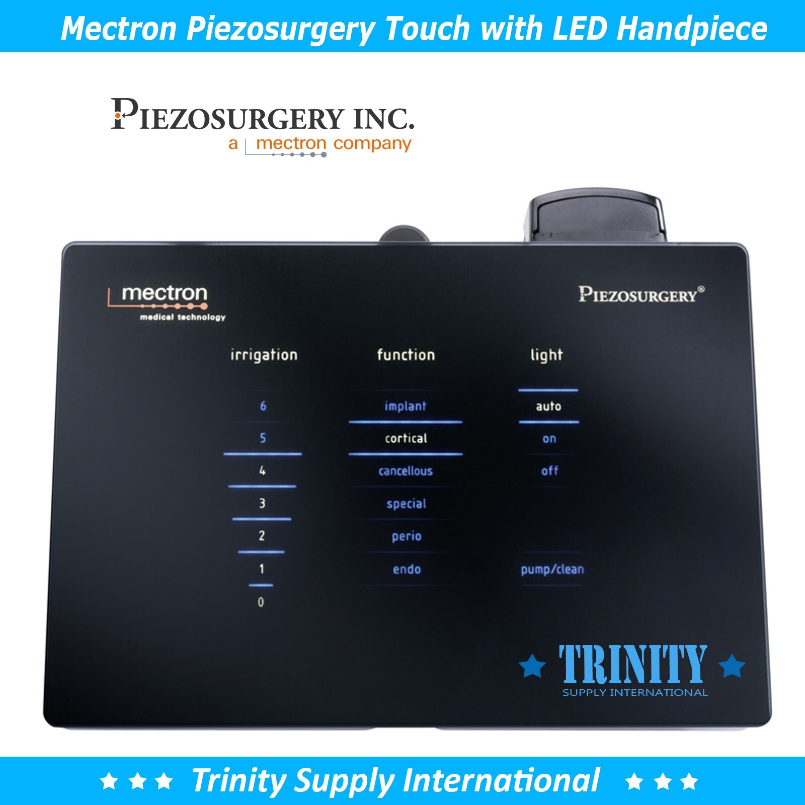 Mectron PiezoSurgery Touch Black Dental Ultrasonic Piezo Unit with LED ...