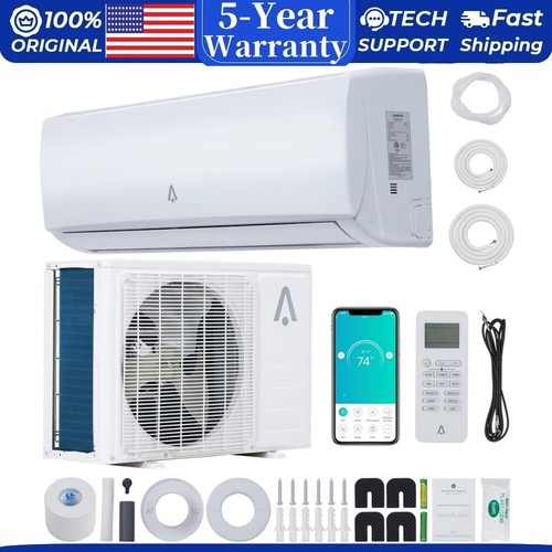 9000 Btu Mini Split Air Conditioner 19 SEER2 Inverter Ductless 230V 450 ...