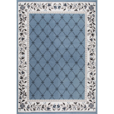 Home Dynamix Lyndhurst Premium Traditional Bordered Blue/Ivory Area Rug ...