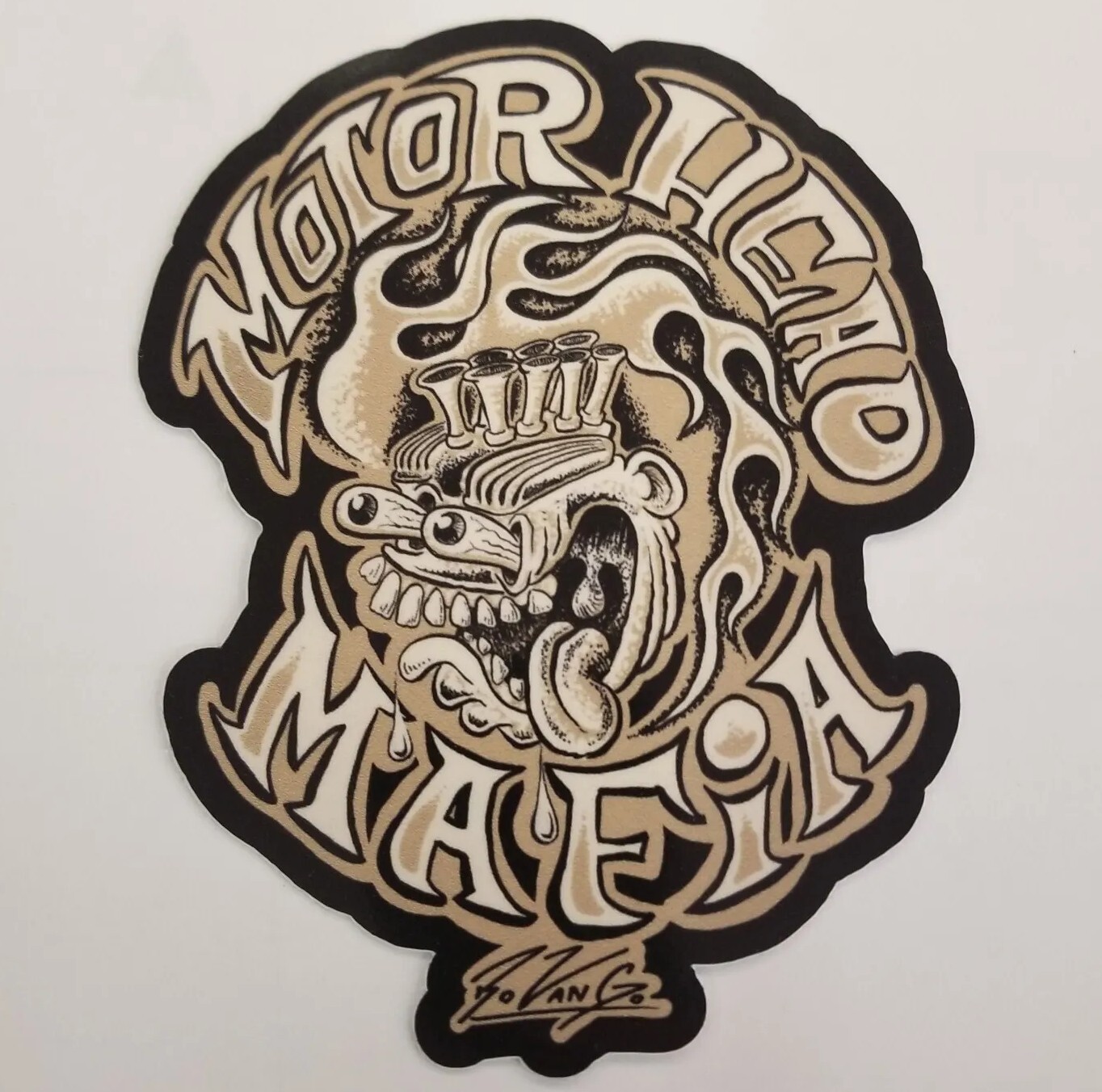 Motor head Mafia Weirdo sticker decal hot rod rat rod vintage look drag ...