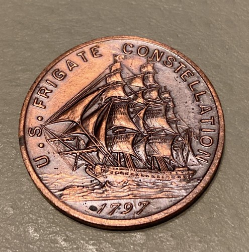 U.S. Frigate Constellation Coin Medal Token Made From Original 1797 US ...