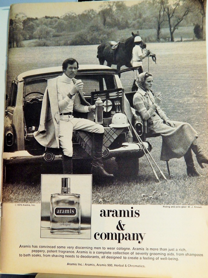 PANASONIC QUINTRIX COLOR TV / ARAMIS FRAGRANCE ORIG. VTG 1975 ...