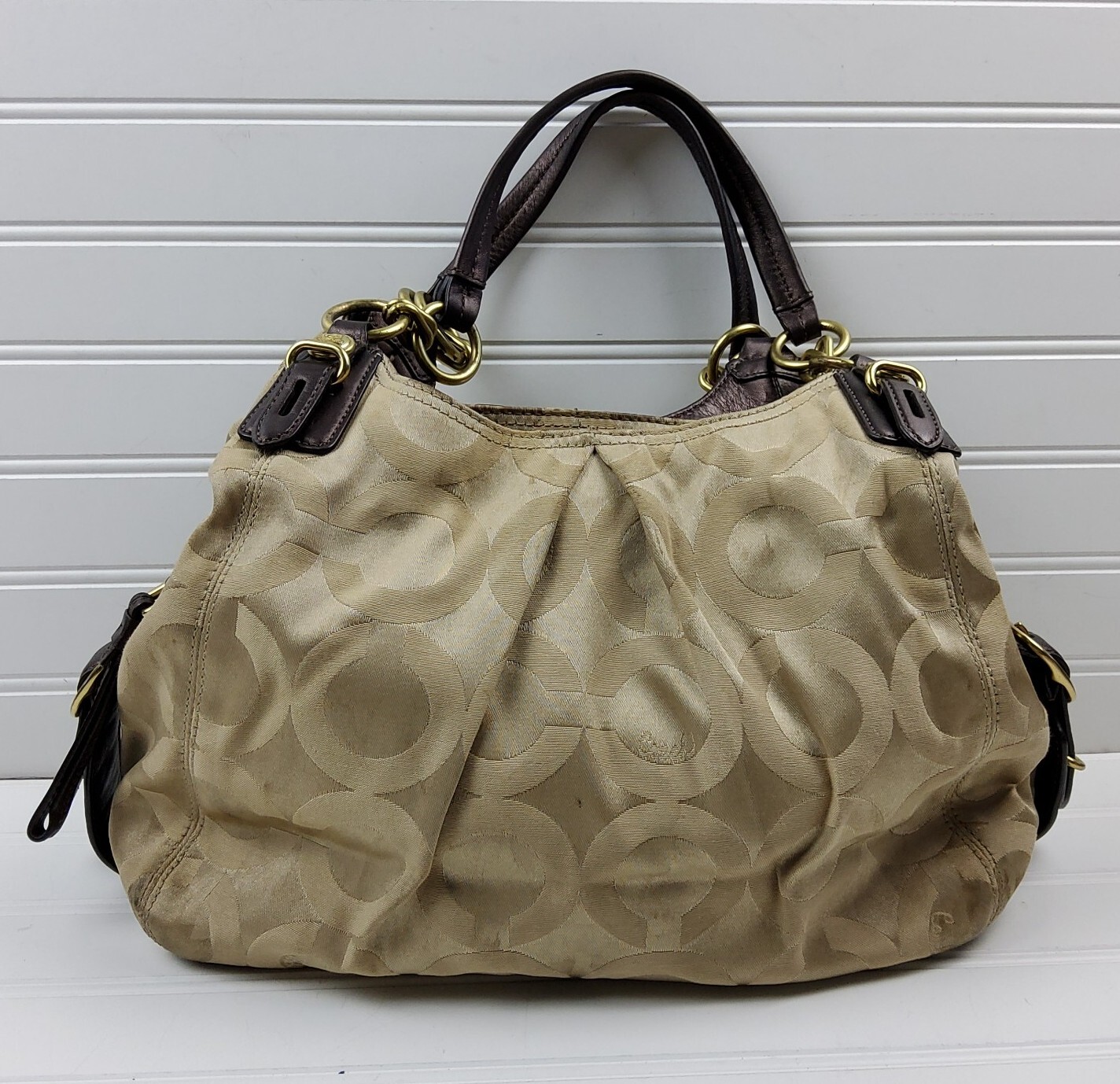 Coach Signature 15757 Maggie Shoulder Handbag Purse S… - Gem