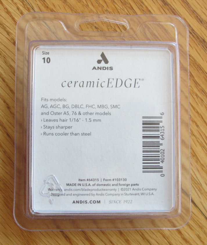 Andis Ceramic Edge Detachable Pet Clipper Blade Size-10 | eBay