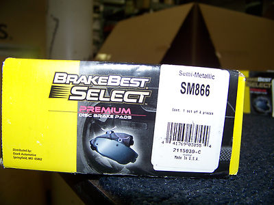 Lot of 7 Brake Best Select Premium Disc Brake Pads Semi-Metallic ...