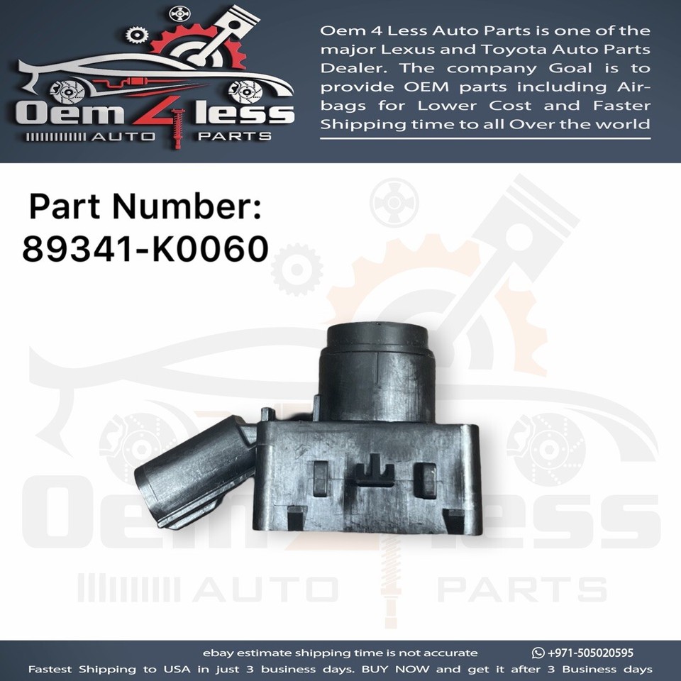 TOYOTA TUNDRA FRONT RIGHT ULTRASONIC PARKING SENSOR 2022 2024 OEM 89341 ...