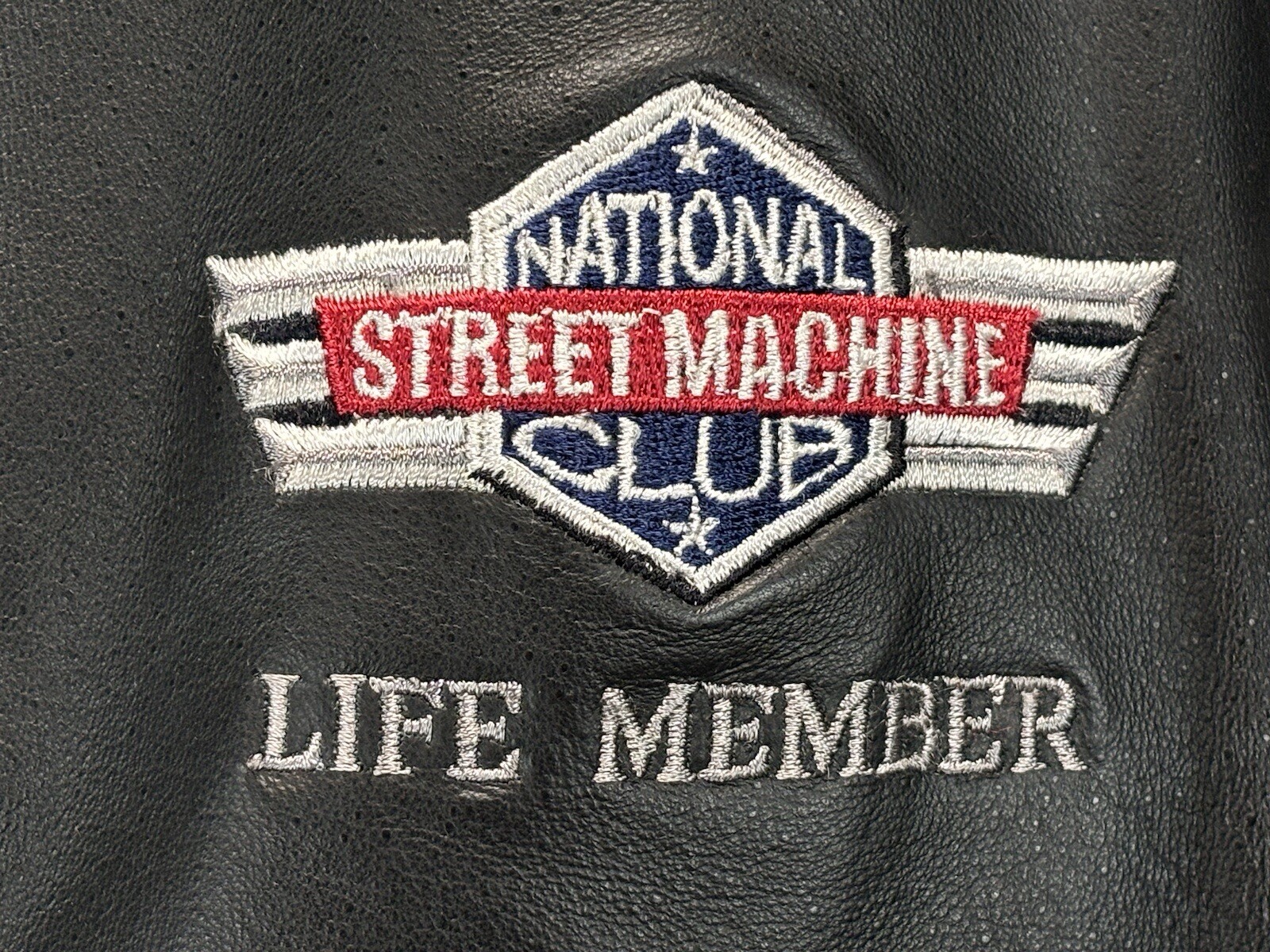 National Street Machine Club Leather Bomber Jacket Li… - Gem