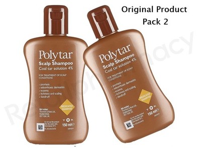 Polytar Scalp Shampoo Coal Tar 4%- 150ml 2 Bottles Expiry= 10/2027 | eBay