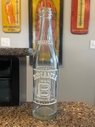 Vintage BONANZA ACL Soda Bottle M&S Bottling 10 oz Great Condition | eBay