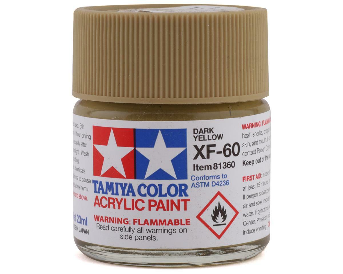 Tamiya XF-60 Flat Dark Yellow Acrylic Paint (23ml) [TAM81360] | eBay