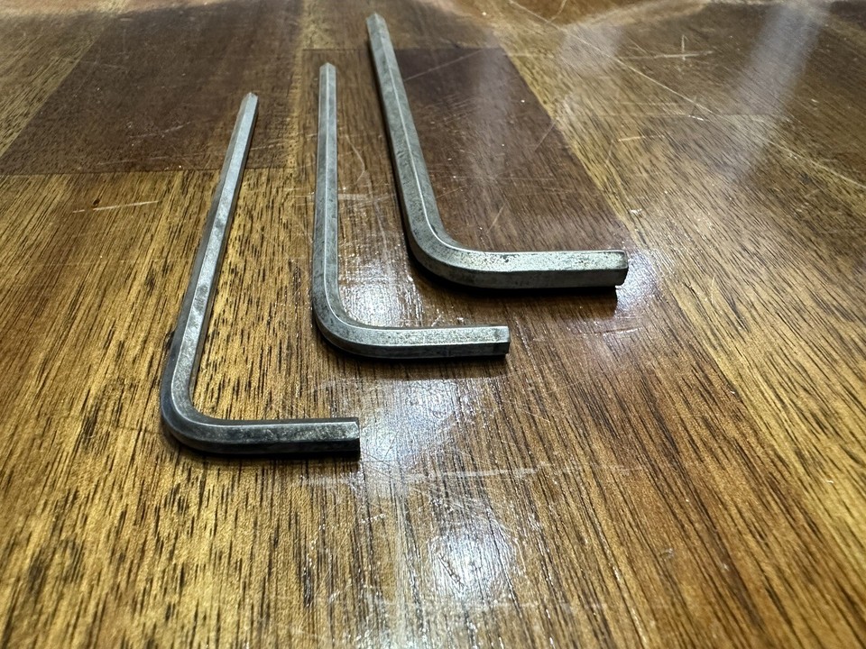 Snap On Allen Wrench Hex Keys Set 7/32 5/32 9/64 L shaped Vintage Tool ...