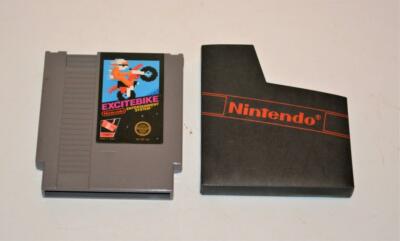 Excitebike Original 1985 game Nintendo NES Game w sleeve Tested Japan ...
