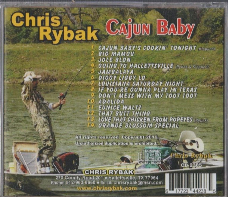 Chris Rybak - Cajun Baby CD RARE PRIVATE COUNTRY POLKA TEXAS NEW SEALED 2016 | eBay
