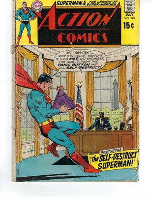 ACTION COMICS #390 - The Self-Destruct Superman! | eBay