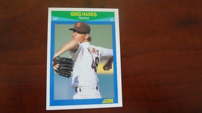 1990 SCORE # 24 RISING STAR GREG HARRIS BASEBALL CARD | eBay