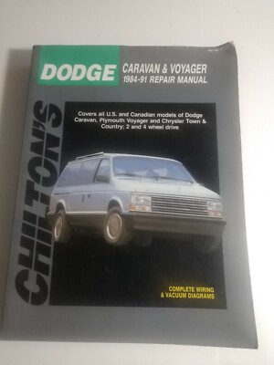 Chilton's auto repair manual book 1984 - 1991 Dodge Caravan & Voyager ...