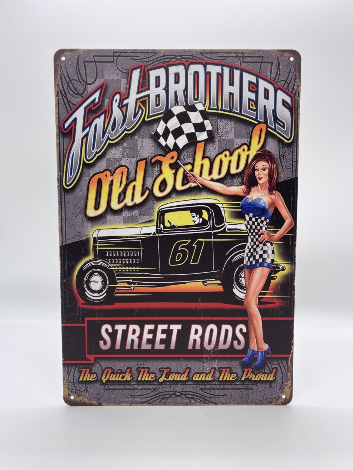 Blechschild Fast Brothers 20x30cm Nostalgie Retro Reklame Vintage Deko ...