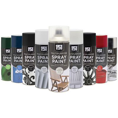 151 Multi Purpose Aerosol Spray Paint Matt Gloss Chrome Lacquer Wood ...
