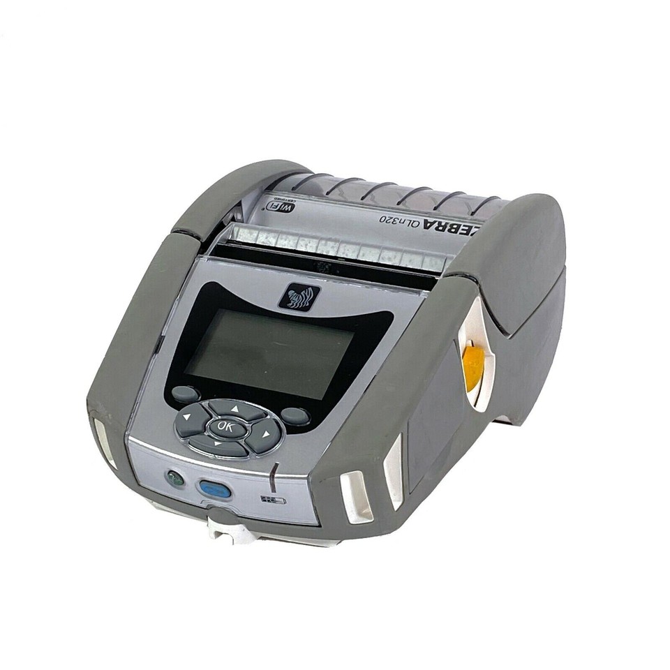 TESTED Zebra QLn320 Mobile Barcode Thermal Printer Wi-Fi Bluetooth USB ...