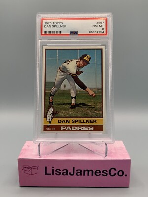 1976 Topps Dan Spillner #557 - San Diego Padres - PSA 8 NM-MINT Graded ...
