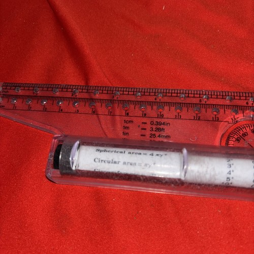 Rolling Ruler Protractor Circular Area Spherical Volume 12" Arc ...