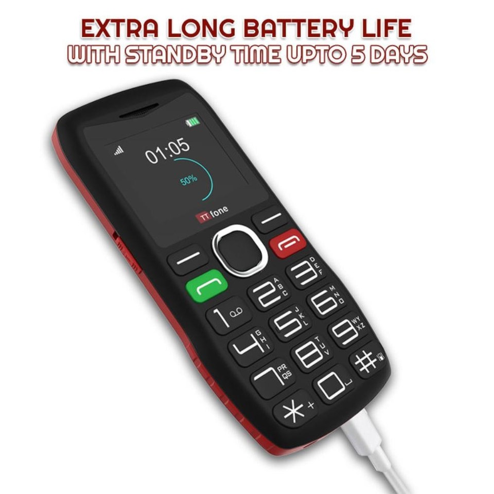 TT880 Easy-to-Use Big Button Mobile Phone for Seniors with O2 Pay As ...
