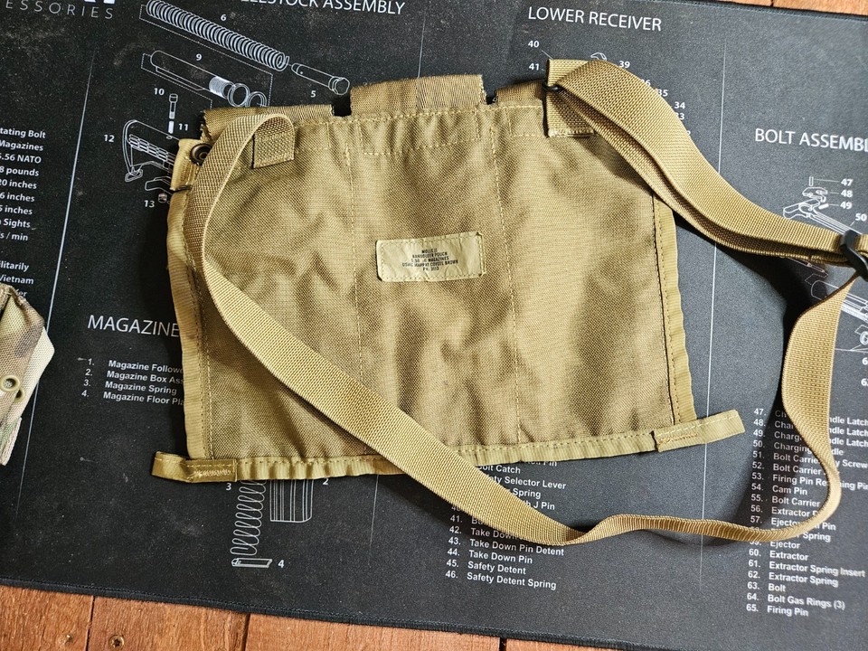 Marine Corps 6-Magazine Bandolier - USMC Combat Load Rifle Mag Resupply ...