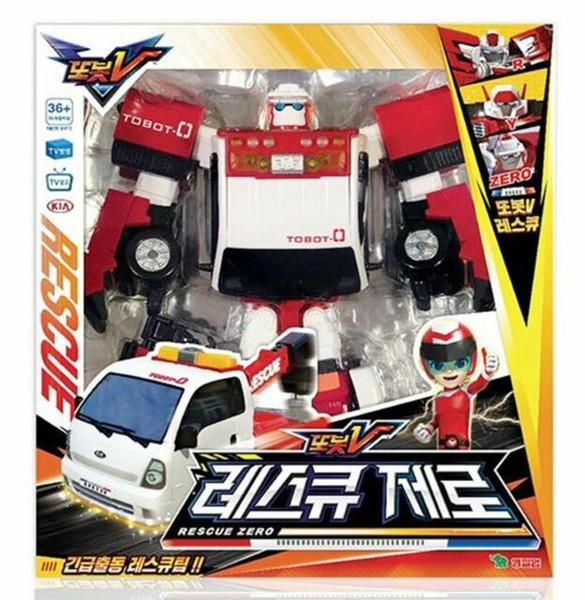 Tobot V Rescue Zero Crane Tow Truck Transformer Robot Wrecker Car Toy ...