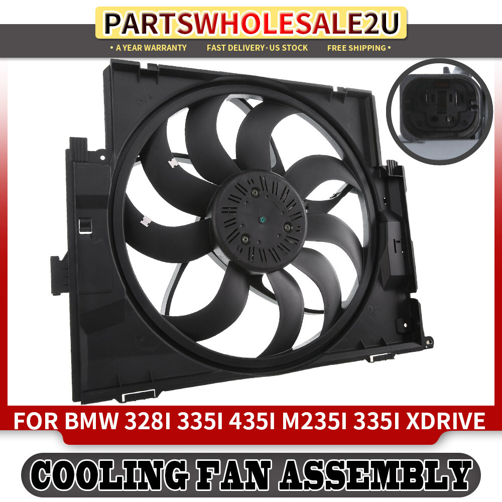 Radiator Cooling Fan Assembly 17427640511 for BMW F22 F30 F31 328i 335i ...