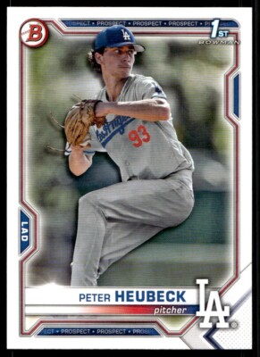 2021 Bowman Draft Peter Heubeck G420 Los Angeles Dodgers #BD-146 | eBay