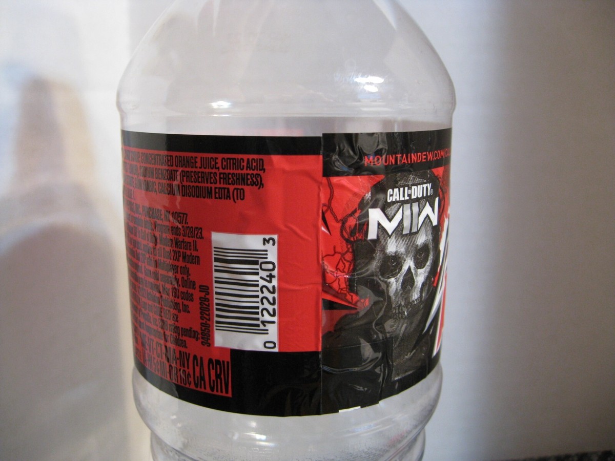 Bouteille Rouge Mountain Dew Code