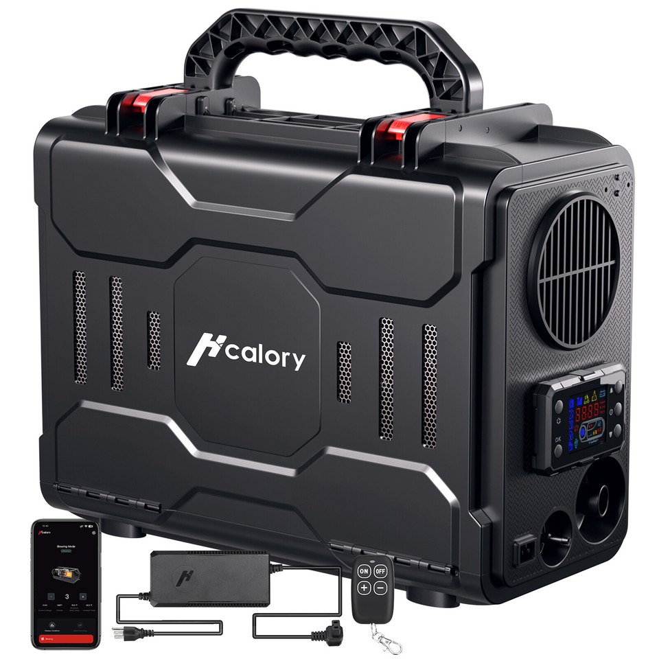 Hcalory 8KW Diesel Heater W/ bluetooth 12V24V110V For Van Car Trucks RV ...