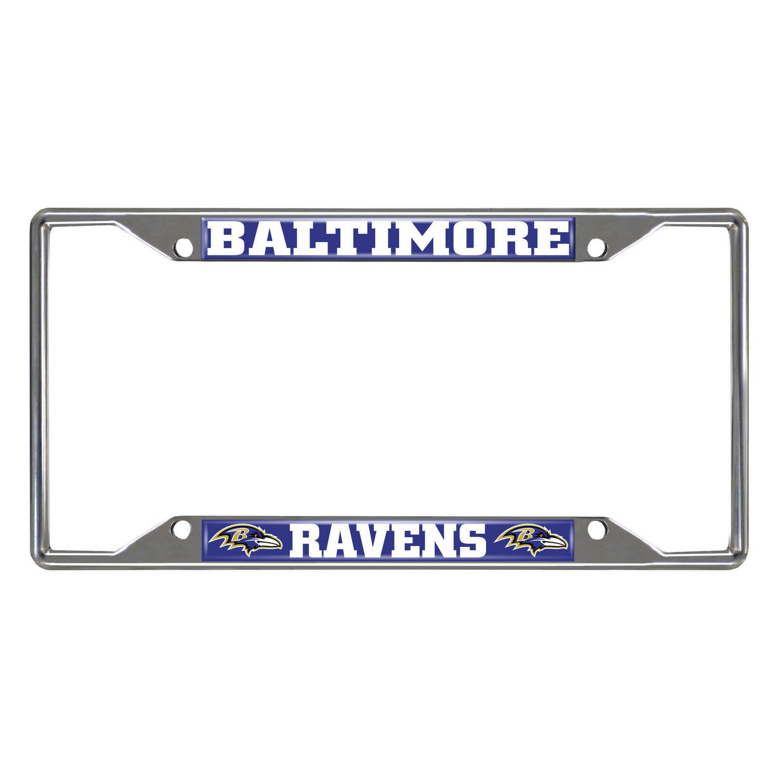 New NFL Baltimore Ravens Car Truck Chrome Metal License Plate Frame | eBay