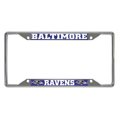 New NFL Baltimore Ravens Car Truck Chrome Metal License Plate Frame | eBay